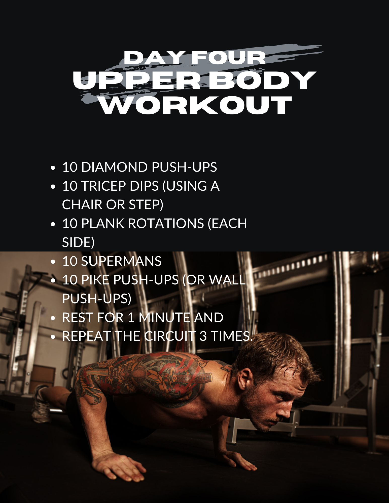 30-Day Bodyweight Workout Plan (No Equipment)